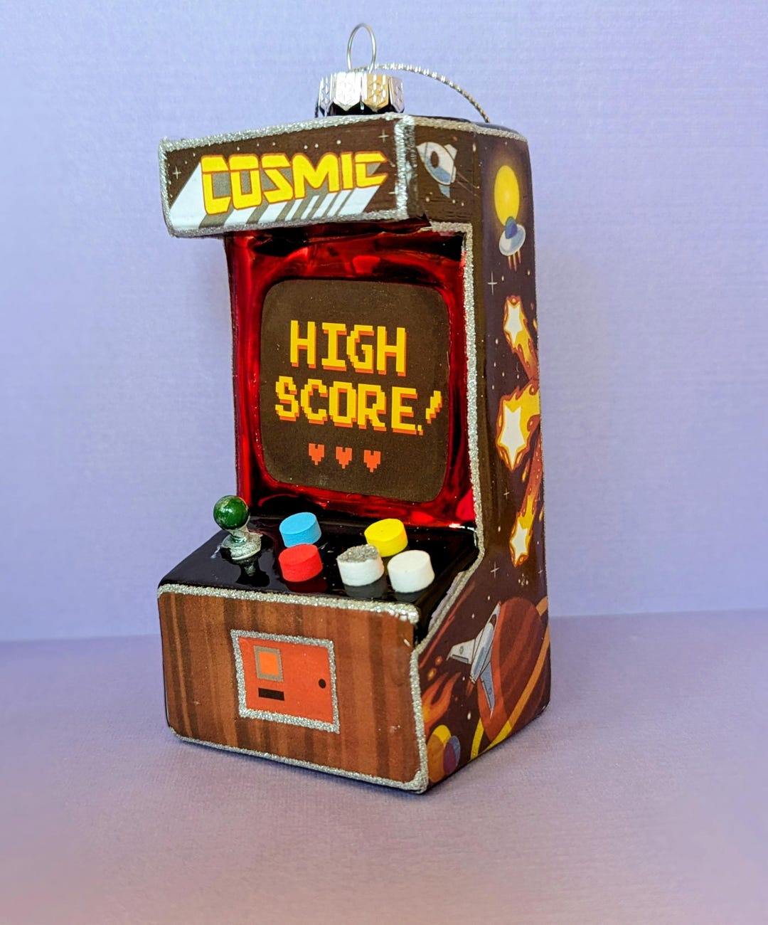 Arcade Video Game Ornament, Glass Ornament for Christmas Tree - Etsy