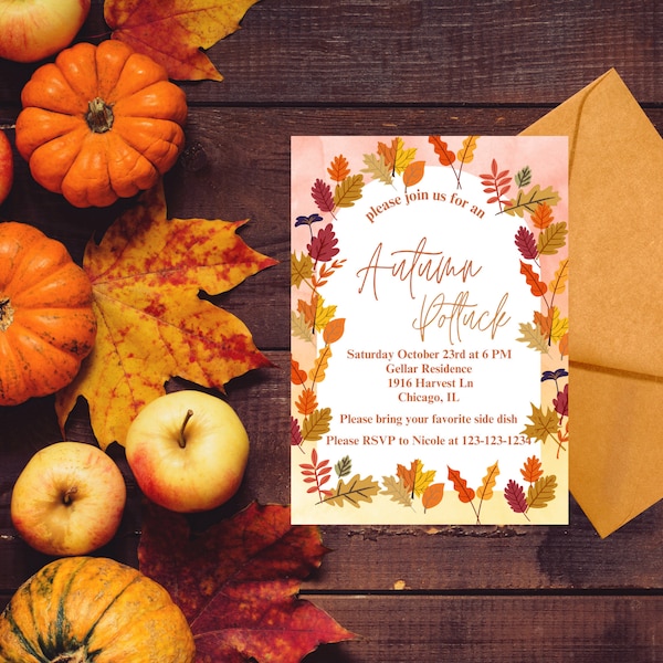 Potluck Invitation - Etsy