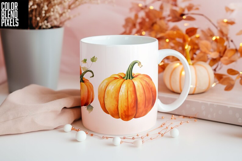 Watercolor Pumpkins Clipart Bundle - Transparent Background, Png ...