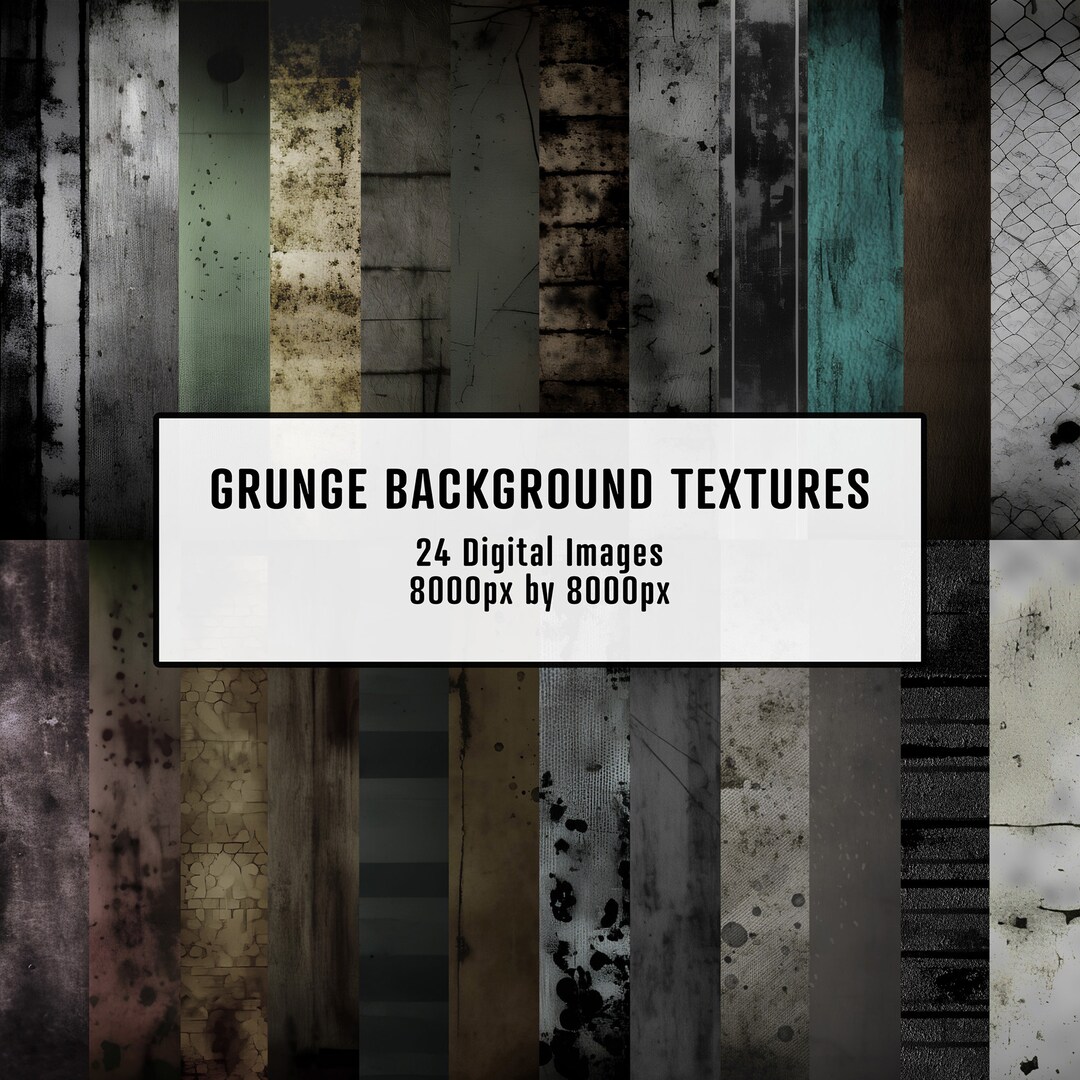 Grunge Texture Backgrounds Bundle - Instant Download Pack for Creative ...
