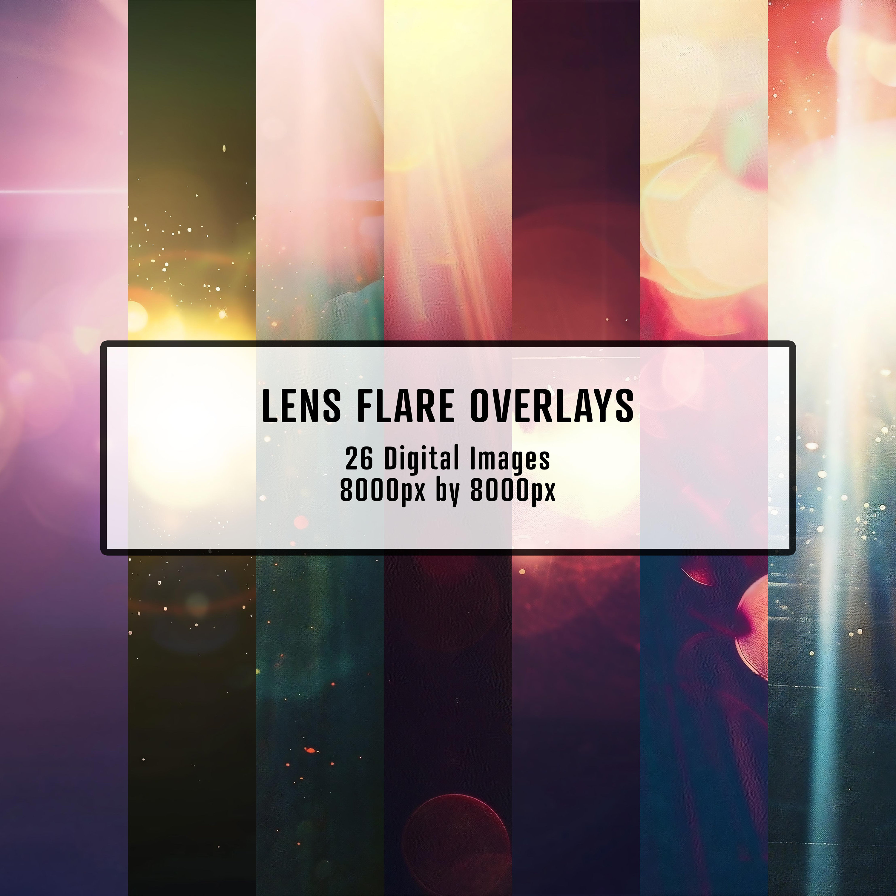 Lens Flare Overlays Bundle - Photo Effects, Add Depth and Texture to ...