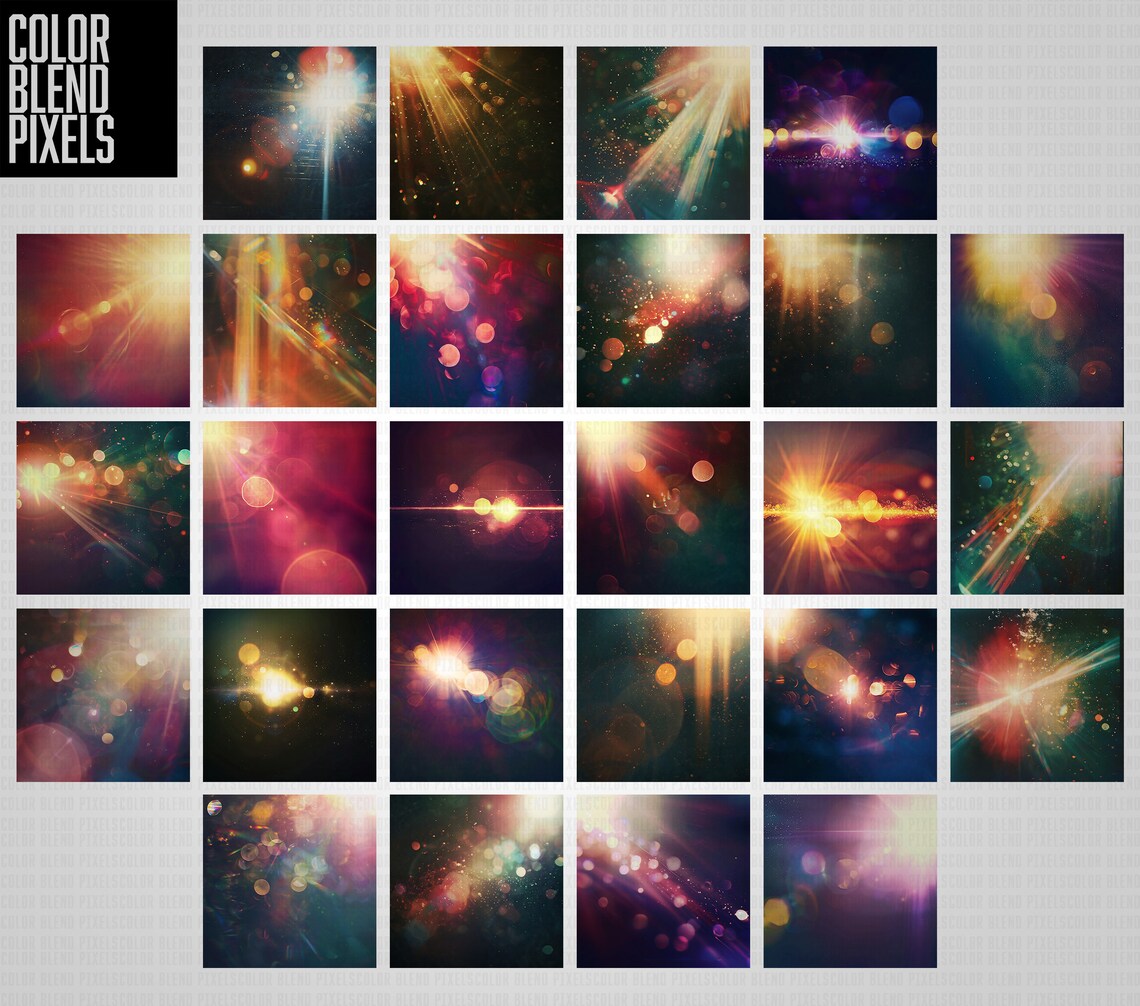Lens Flare Overlays Bundle - Photo Effects, Add Depth and Texture to ...