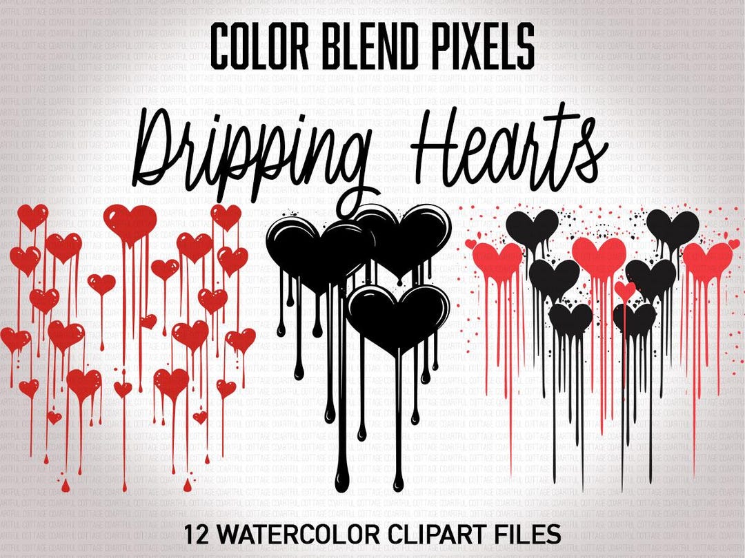 Dripping Hearts, Love-filled Clip Art, Transparent Pngs, Valentine's ...
