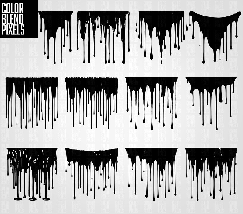 Paint Drip Png Clipart, Transparent Background, Dripping Borders ...