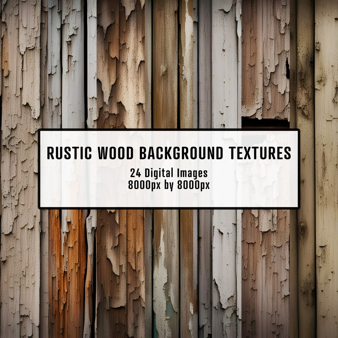 Rustic Wood Textures, Digital Paper Bundle, 24 Old Wood Backgrounds ...