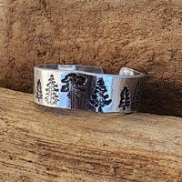 Tree Ring, Forest Ring, Pine Tree Ring, Forest Dweller, Forest Jewelry ...