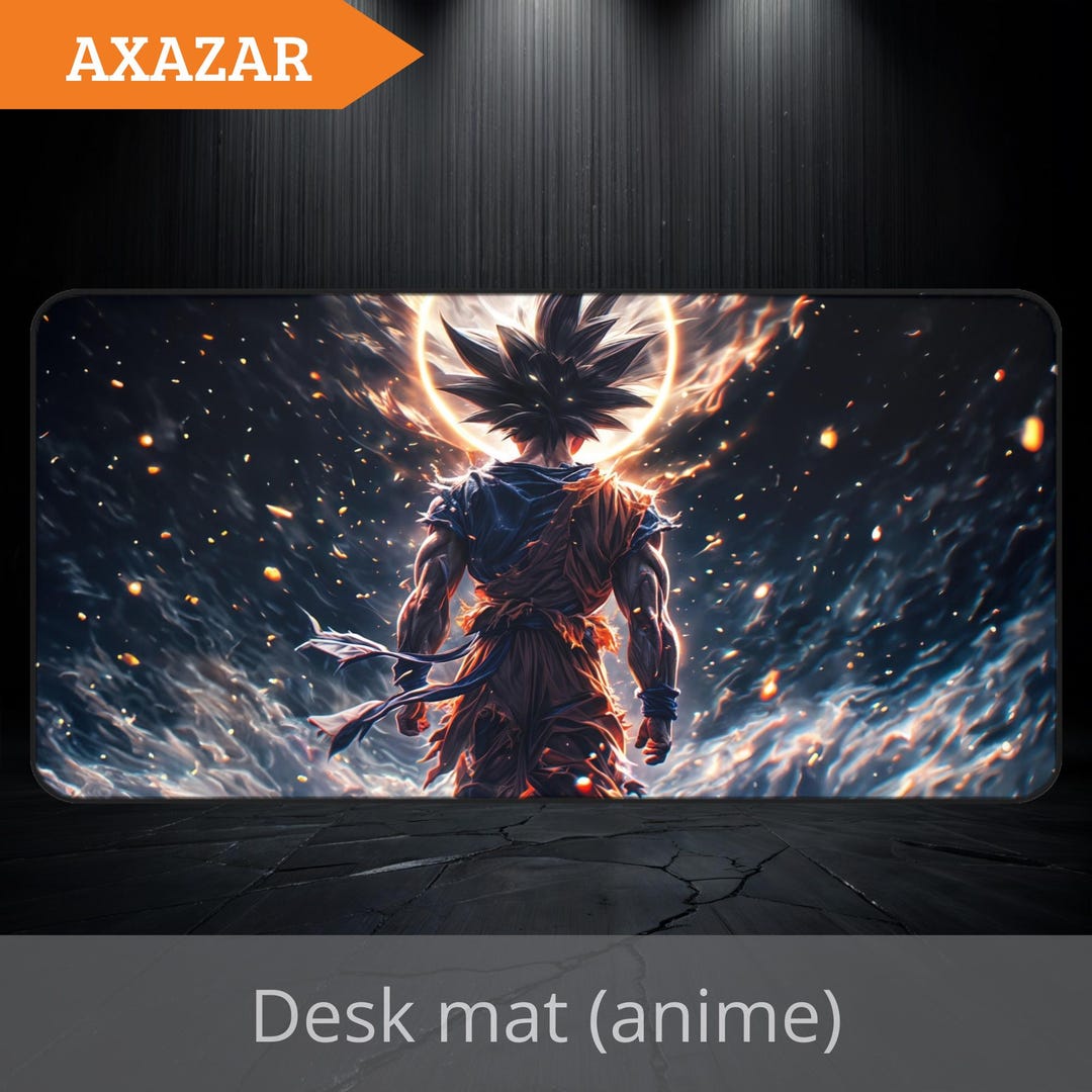 Anime Mouse Pad, Goku Design, Desk Mat, Personalized Mouse Pad, Large ...