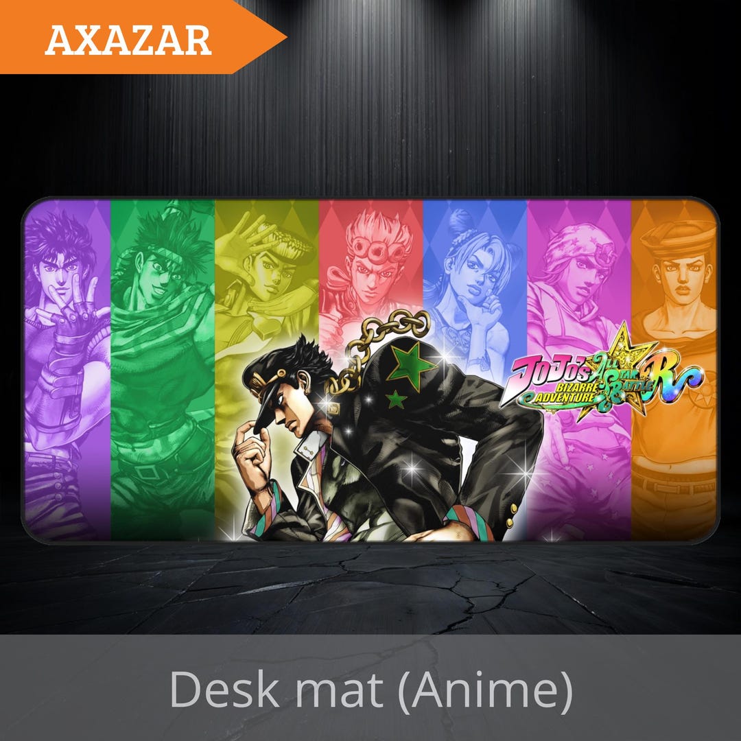 Anime Mouse Pad, Jojo's Design, Desk Mat, Personalized Mouse Pad, Large ...