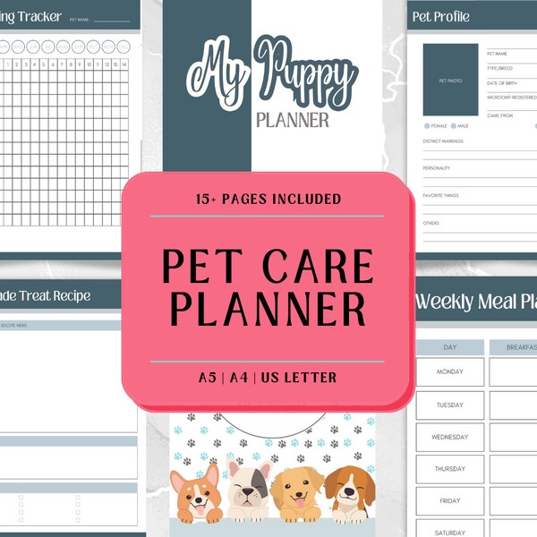 Pet Planner - Etsy