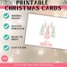Printable Christmas Cards Festive Printable Christmas Cards - Etsy