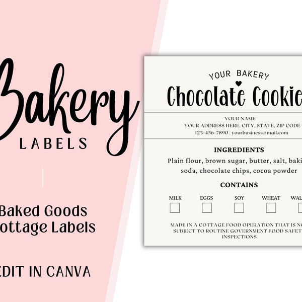 Cottage Food Label - Etsy