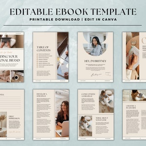 Editable Workbook Template, Canva Coaching Ebook Template, Lead Magnet ...