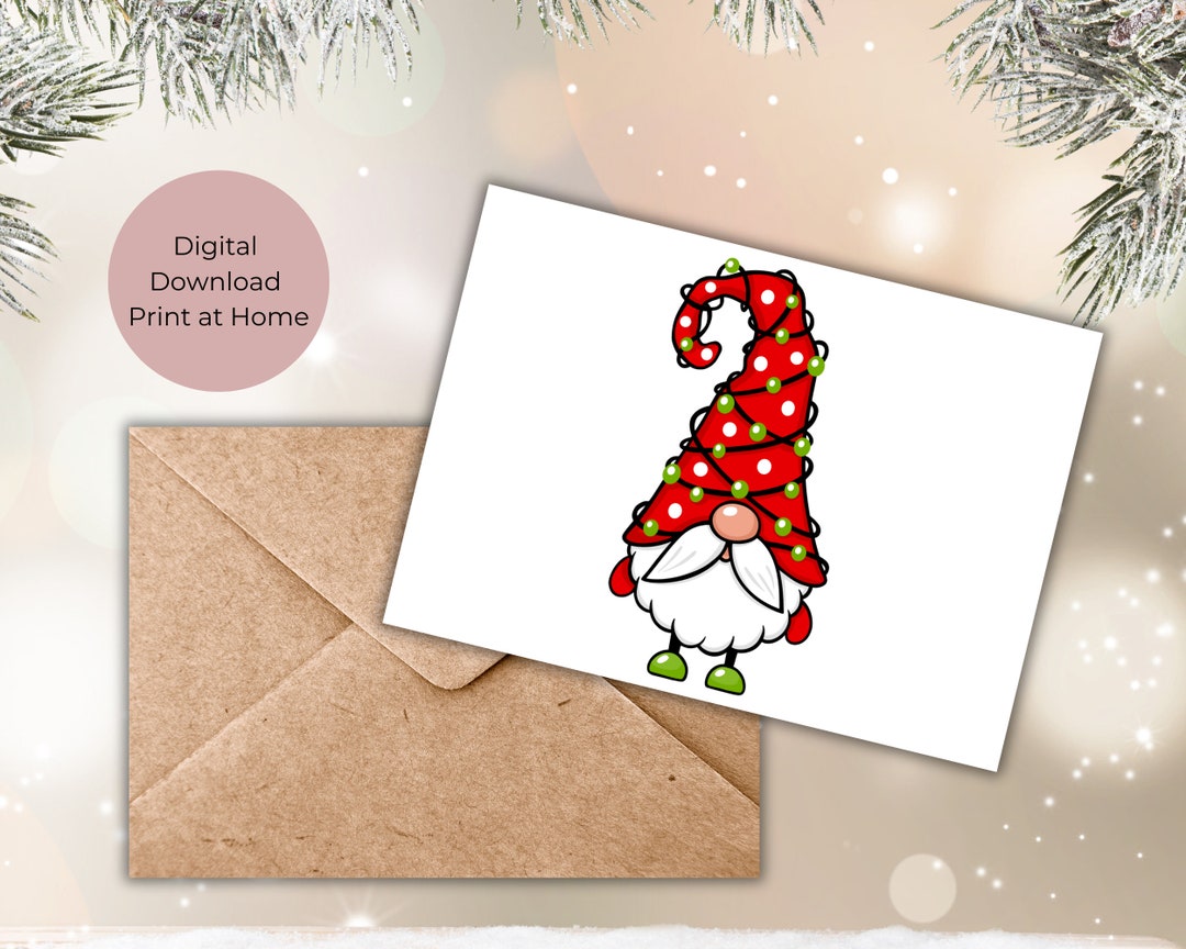 Printable Christmas Cards Festive Printable Christmas Cards - Etsy