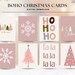 Printable Christmas Cards Boho Christmas Cards Festive - Etsy