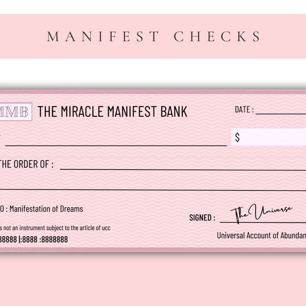 Bank of the Universe Check - Etsy