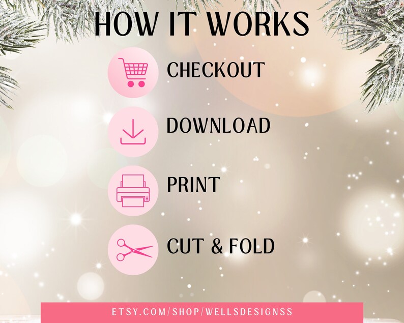 Printable Christmas Cards Boho Christmas Cards Festive - Etsy