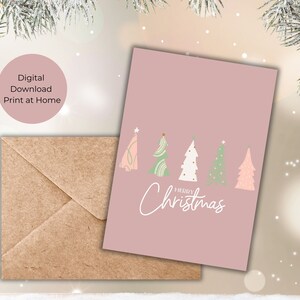 Printable Christmas Cards Boho Christmas Cards Festive - Etsy