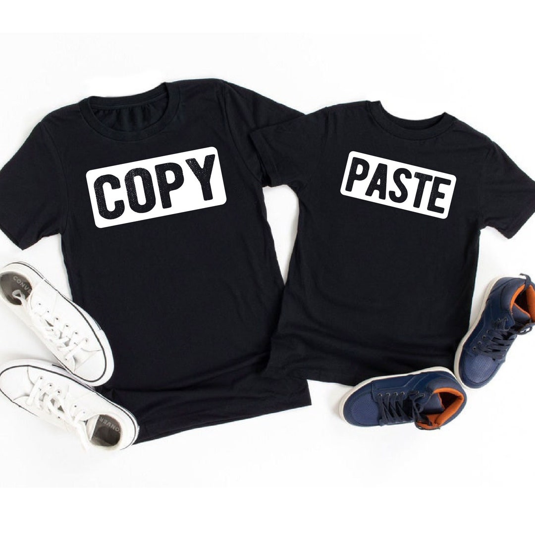 Copy Paste Matching Shirts: Father's Day Dad and Son T-shirt Set - Etsy