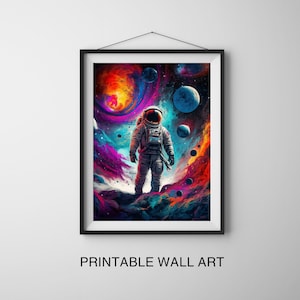 Unique Space-themed Digital Art Download for Wall Decor, Clothing, and ...