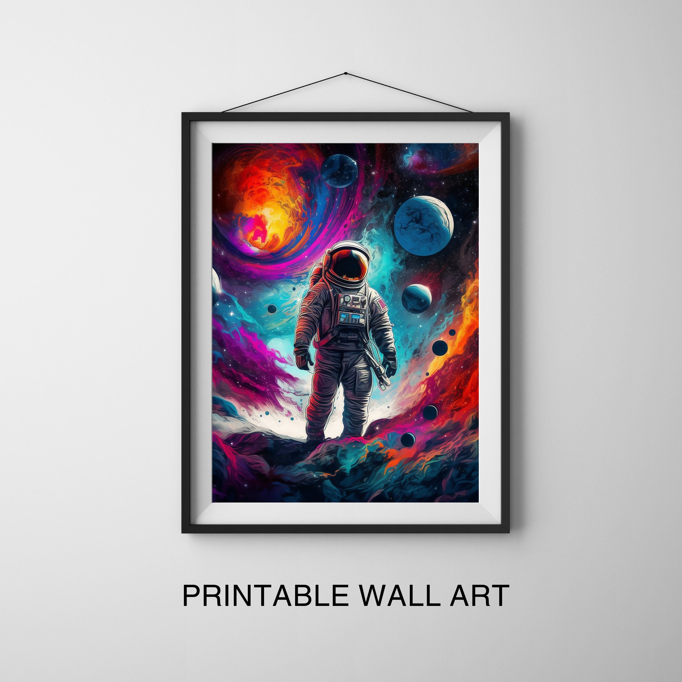 Unique Space-themed Digital Art Download for Wall Decor - Etsy