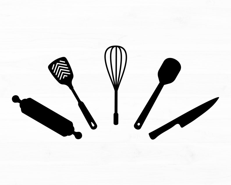 Kitchen Utensils Svg Cooking Utensils Svg Baking Tools Clipart Kitchen ...