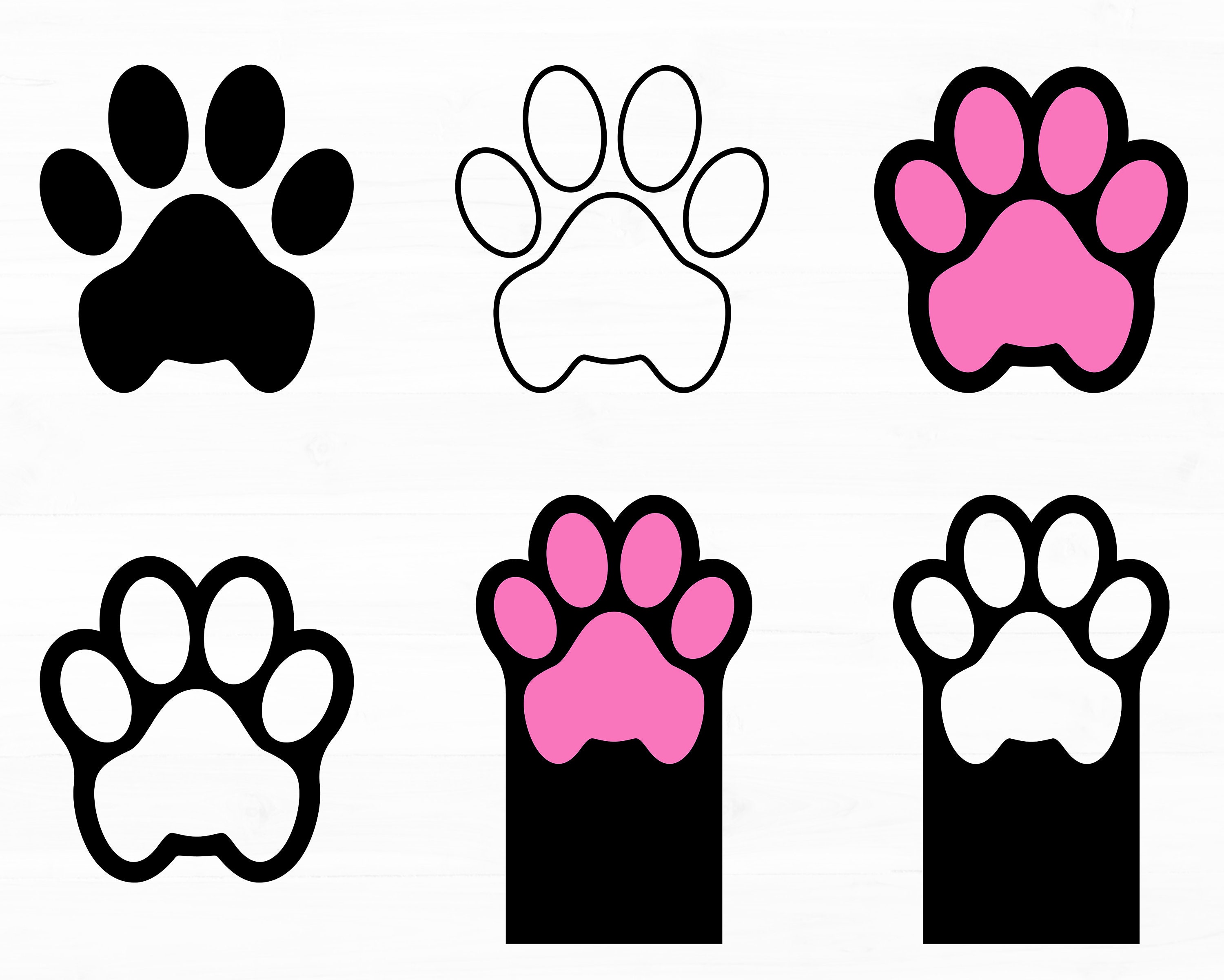 Paw Print Svg Cat Paw Prints Svg Leopard Paw Dog Paw Svg Animal Print ...