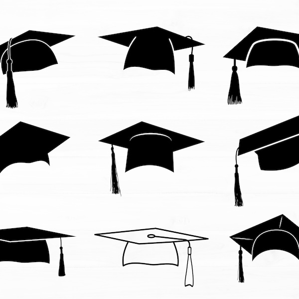 Graduation Cap Svg - Etsy