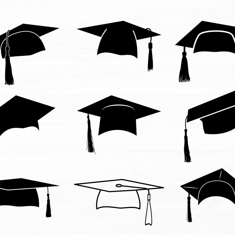 Graduation Hat Svg - Etsy