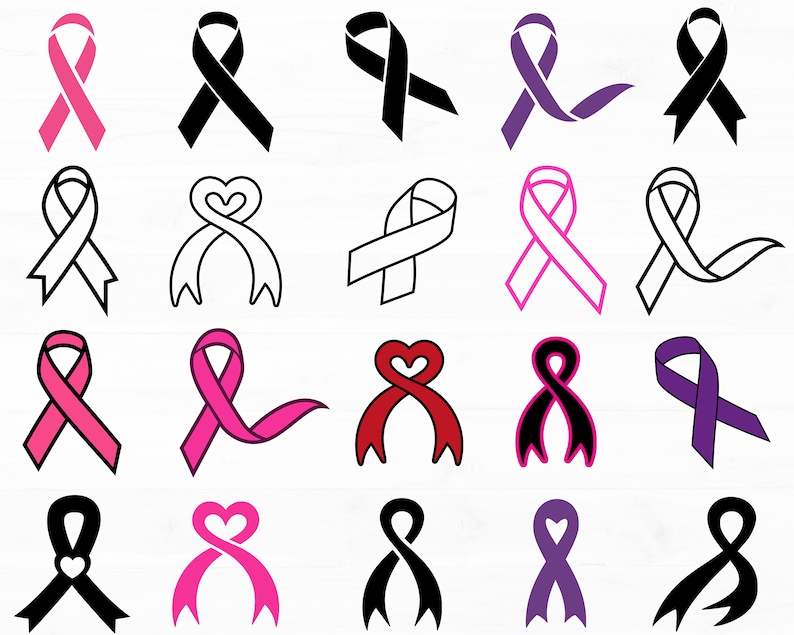 Ribbon Svg Bundle Awareness Ribbon Svg Cancer Ribbon Svg Breast Cancer ...