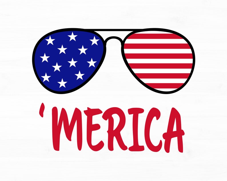 Merica Svg Independence Day Svg 4th of July Svg Merica Sunglasses Svg ...