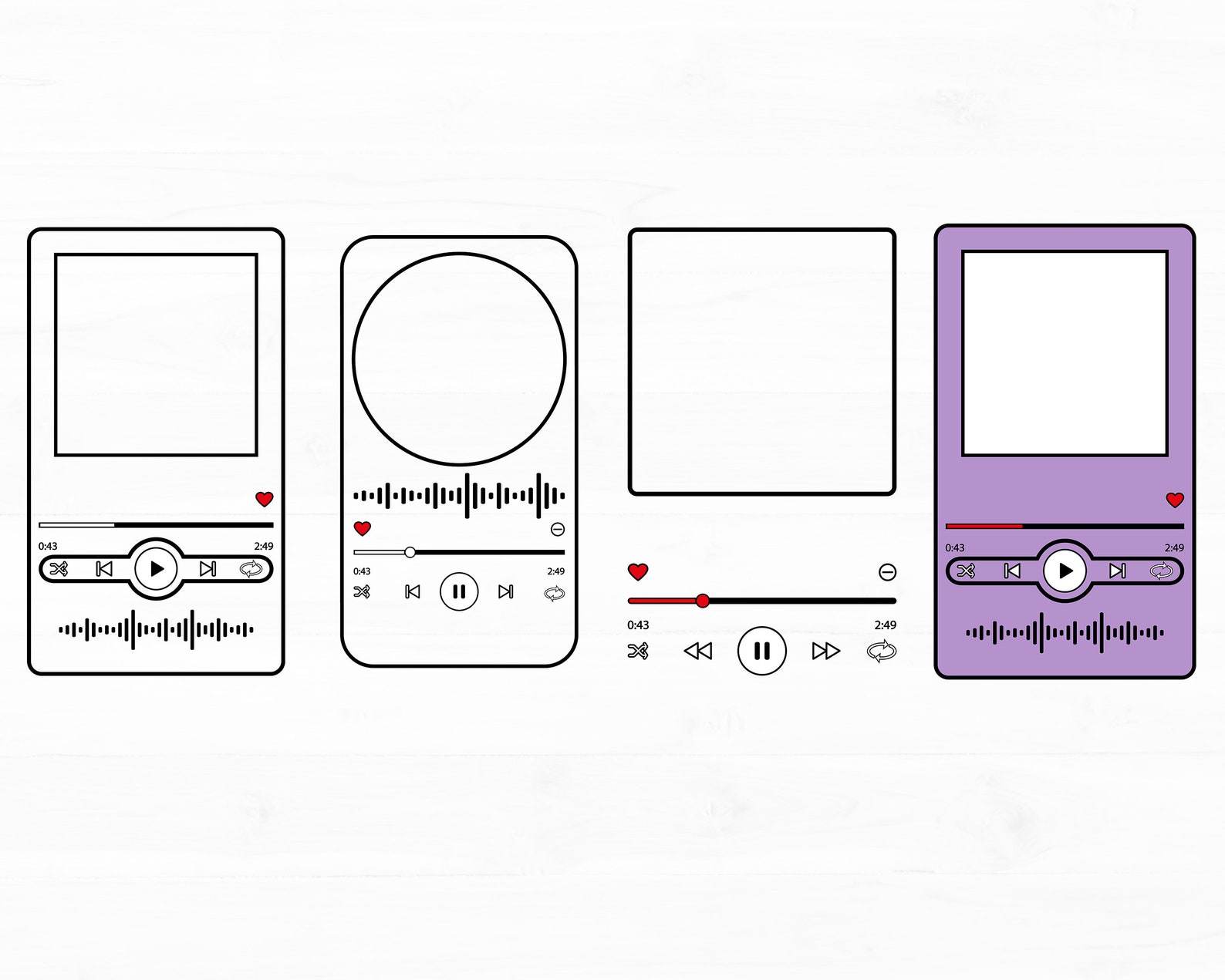 Music Player Svg Music Player Icon Music Player With Audio Control ...