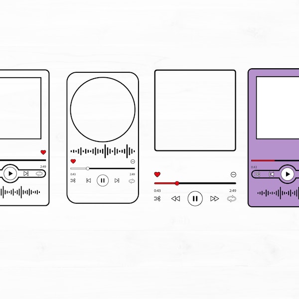 Music Player Svg - Etsy