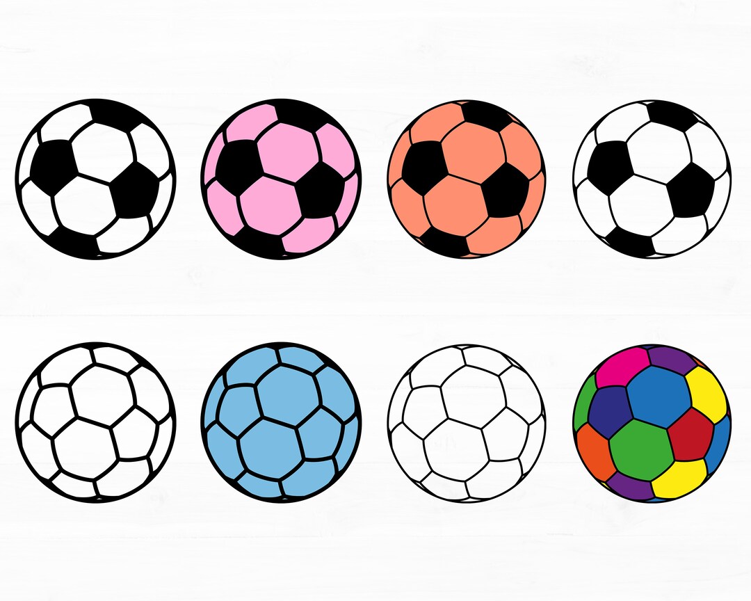 Soccer Ball Svg Bundle Soccer Svg Soccer Ball Clipart Soccer Ball ...
