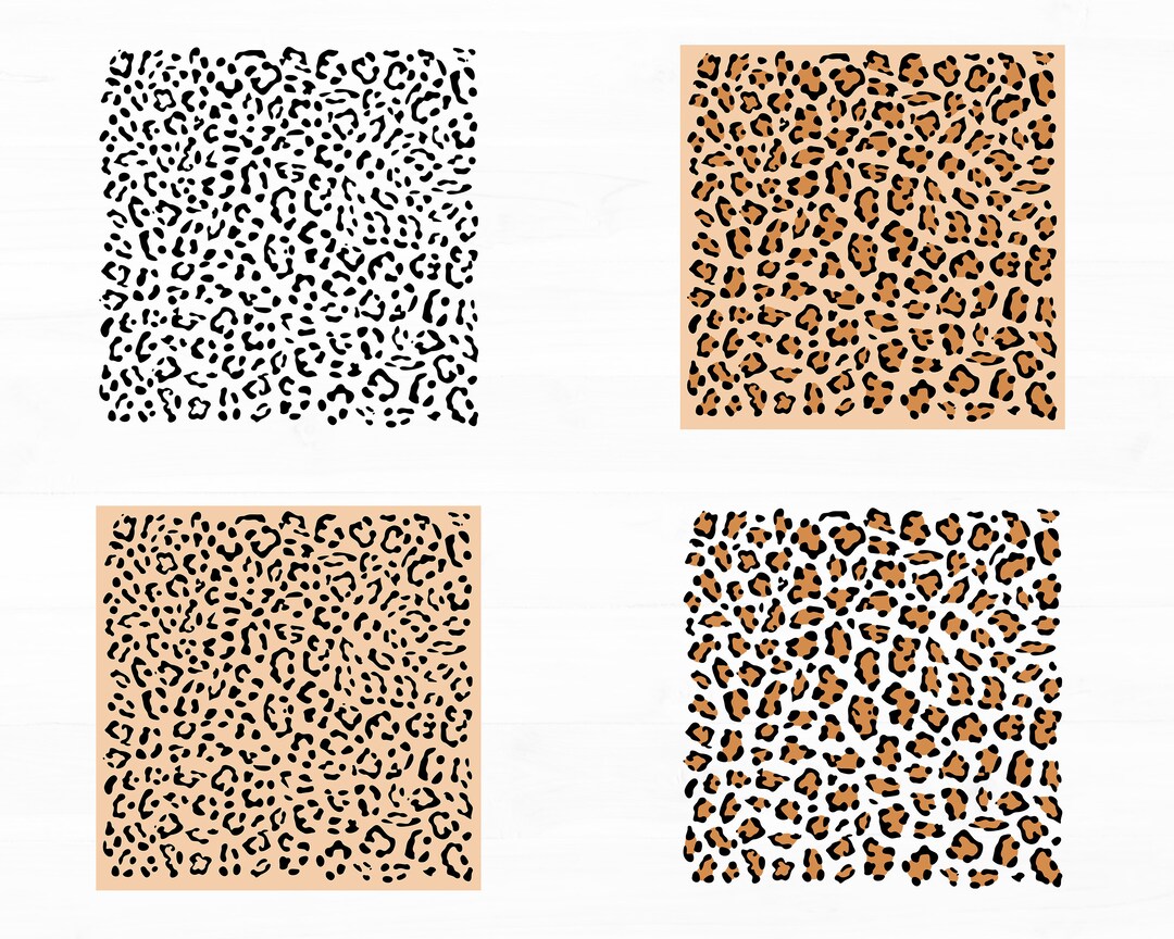 Leopard Print Svg Bundle Leopard Print Pattern Svg Cheetah Print Svg ...