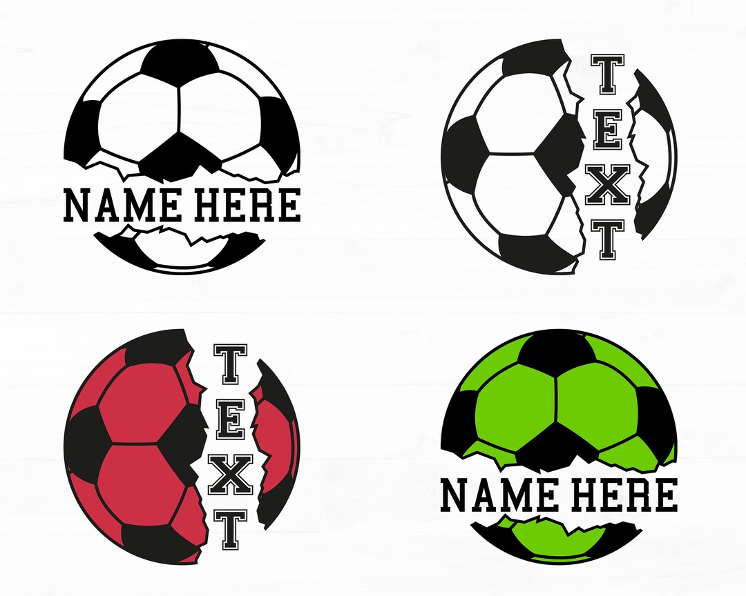 Soccer Ball Split Frame Svg Soccer Svg Soccer Ball Clipart Soccer Ball ...