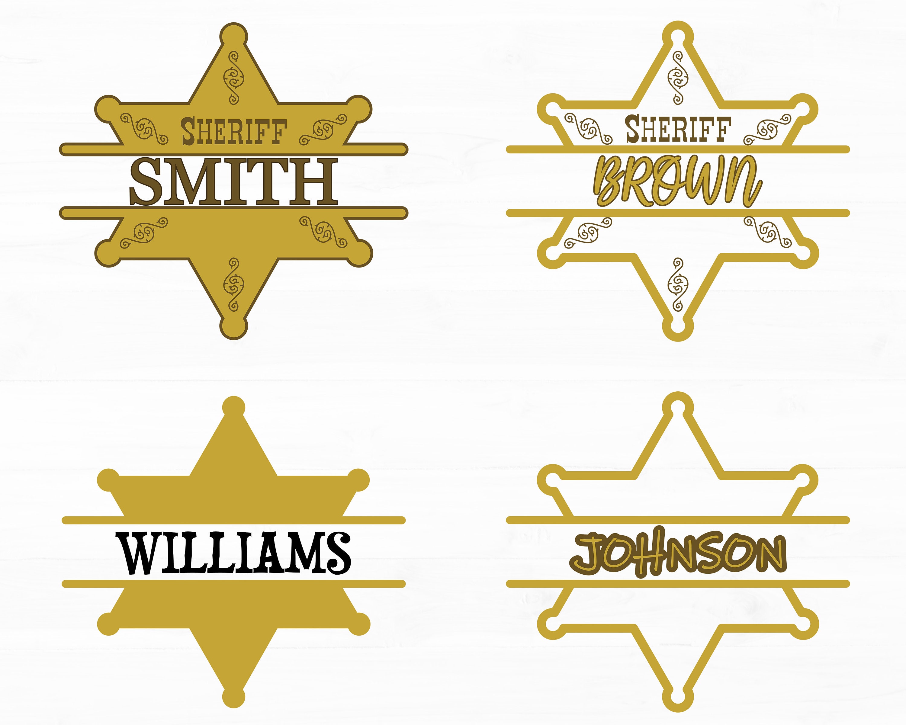 Sheriff Badge Split Frame Svg Sheriff Star Svg Sheriff Badge Png ...