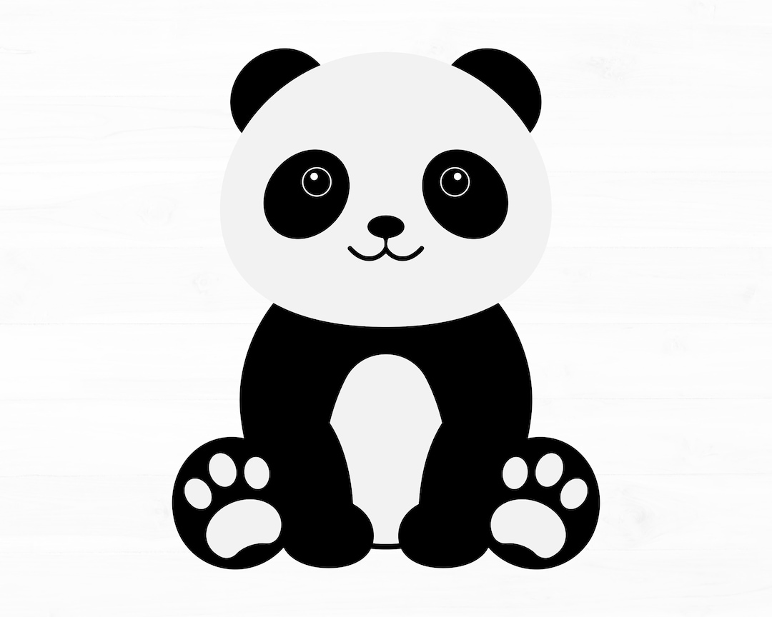 Baby Panda Svg Panda Svg Animal Svg Cute Panda Svg Baby Shower Svg Cute ...