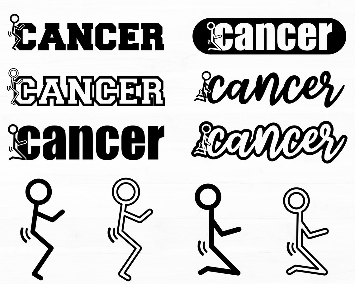 F Cancer Svg Fck Cancer F It Decal Stickman It Svg Stick Figure Cancer ...