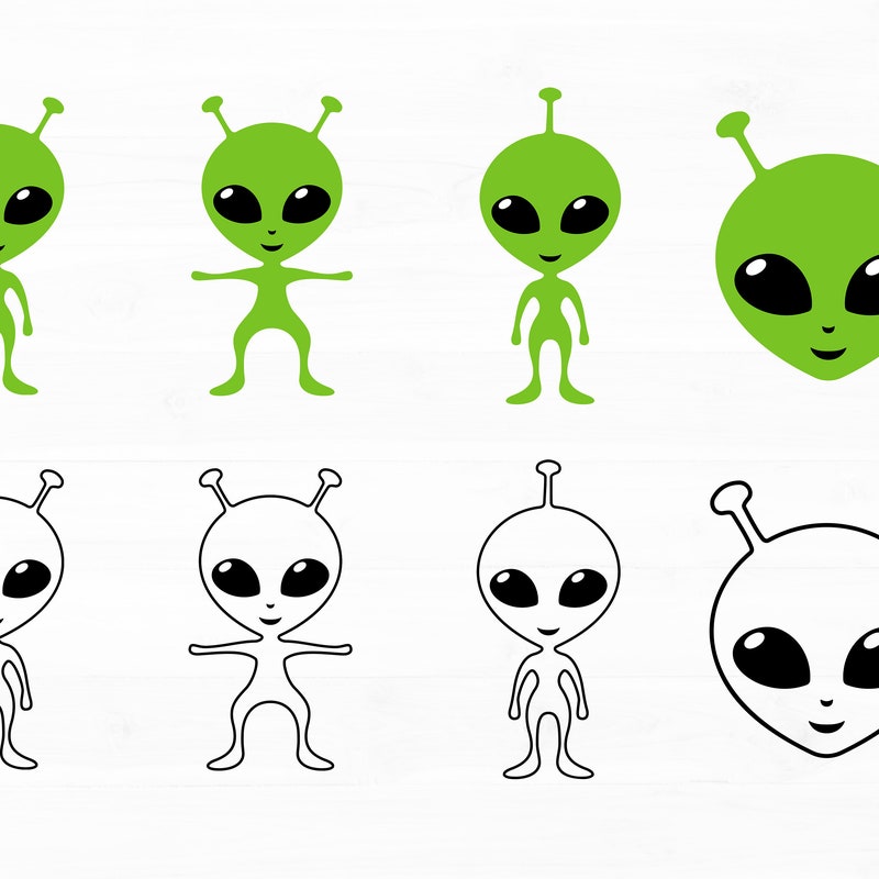 Alien Svg - Etsy