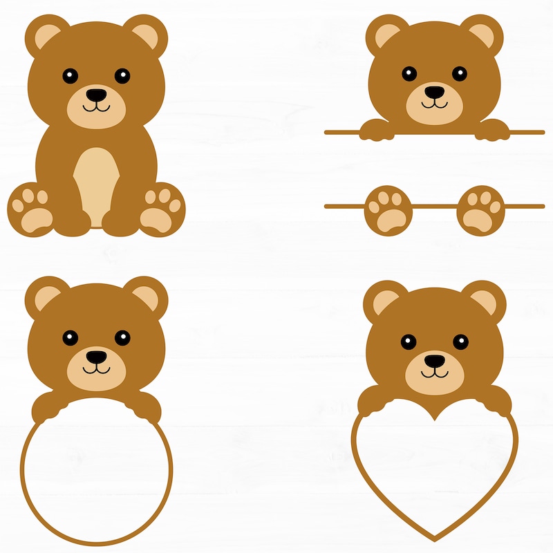 Bear Svg - Etsy