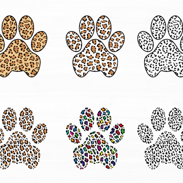 Paw Print Svg - Etsy