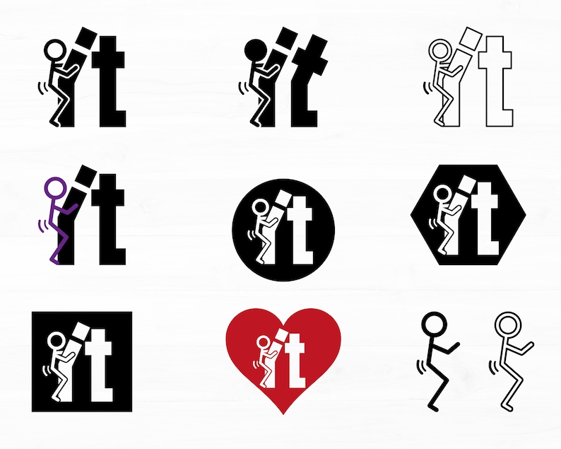 F It Svg Fk It Svg Bundle Stickman It Svg Stickman Clipart Stick Figure ...