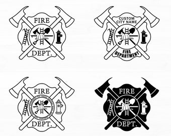 Fire Dept Svg File Fire Rescue Svg Fire Department Svg Maltese Cross ...