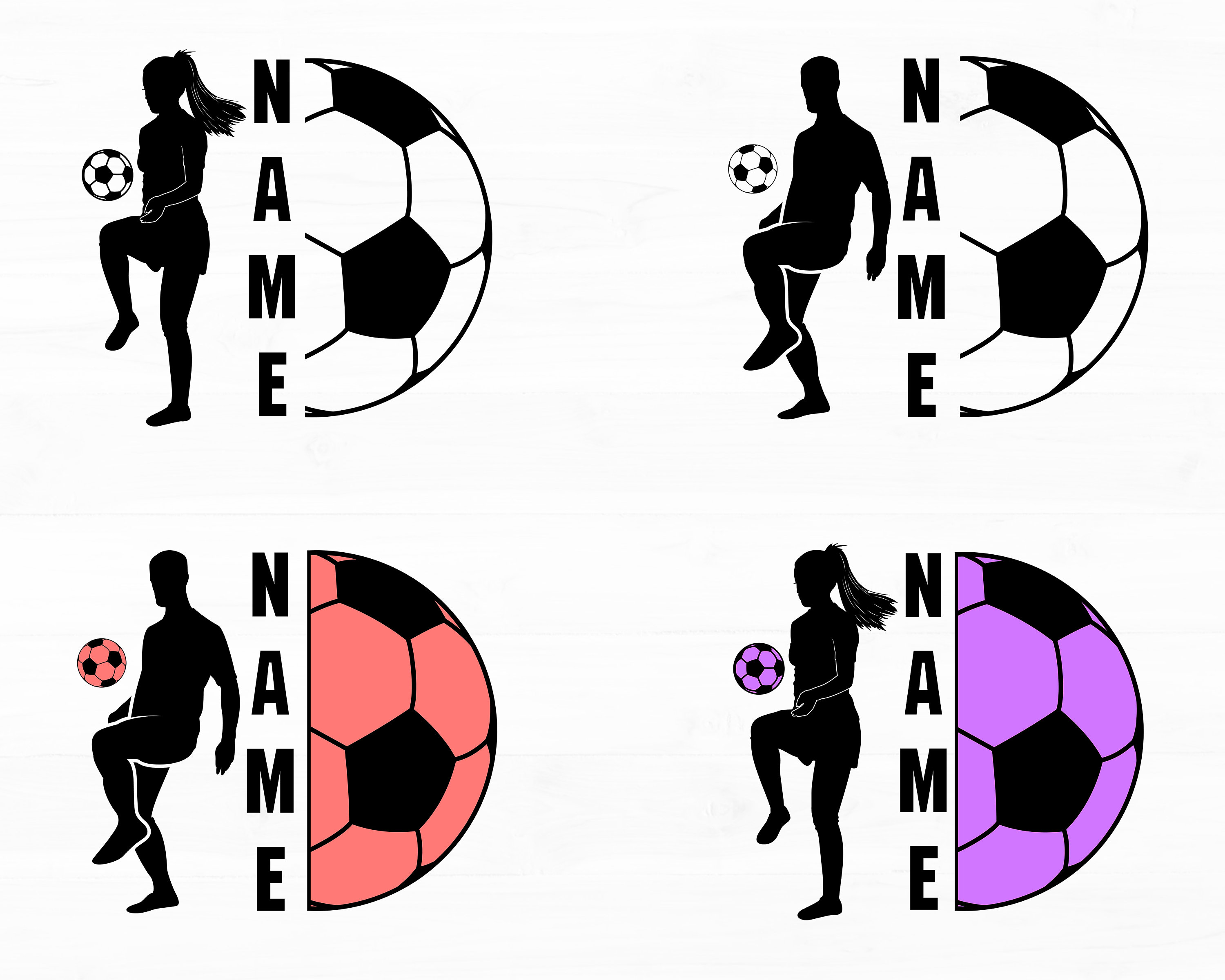 Soccer Svg Soccer Ball With Name Svg Soccer Player Svg Soccer Name Svg ...