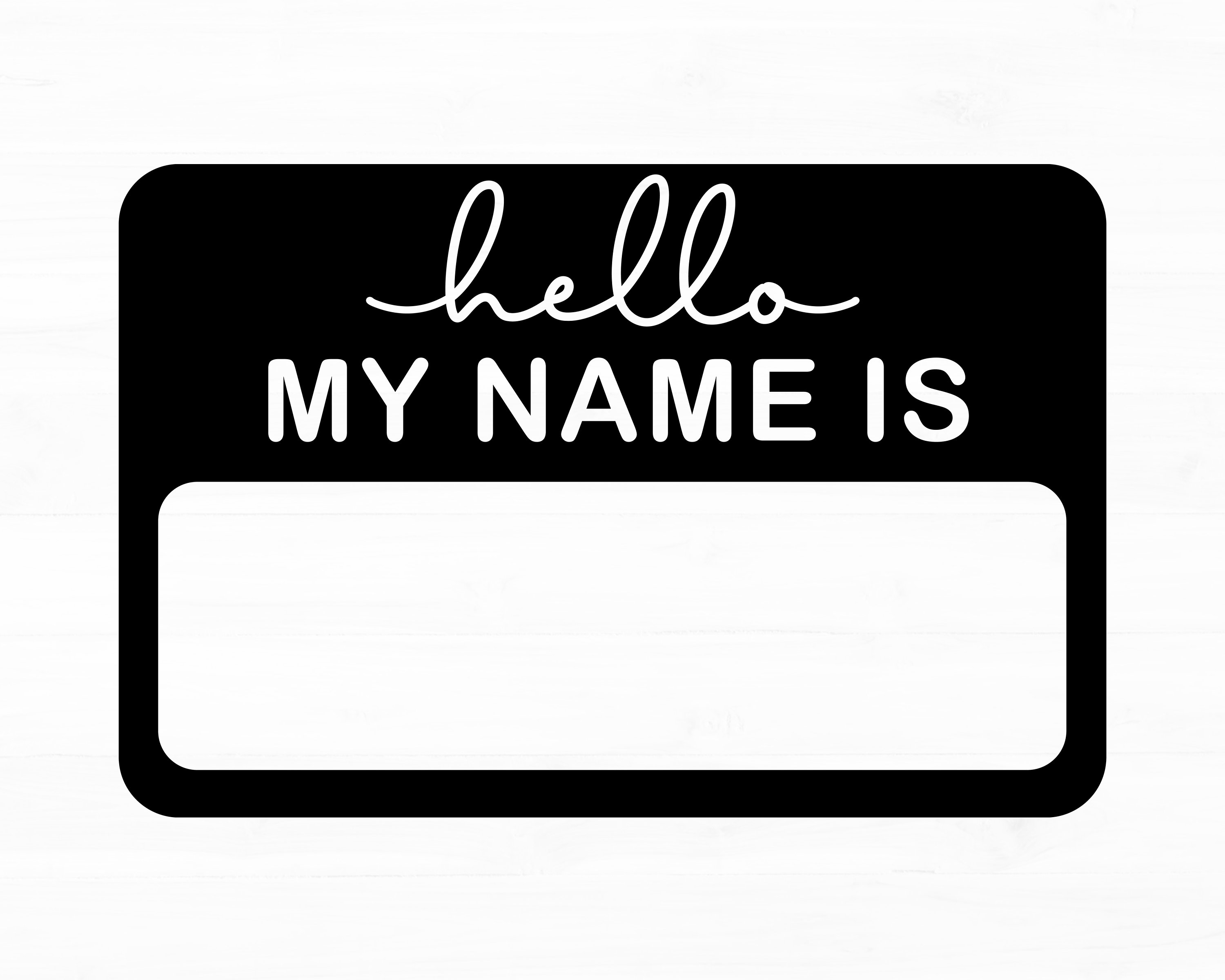 Hello My Name is SVG, Newborn Name Tag, Cricut (digital Download) - Etsy