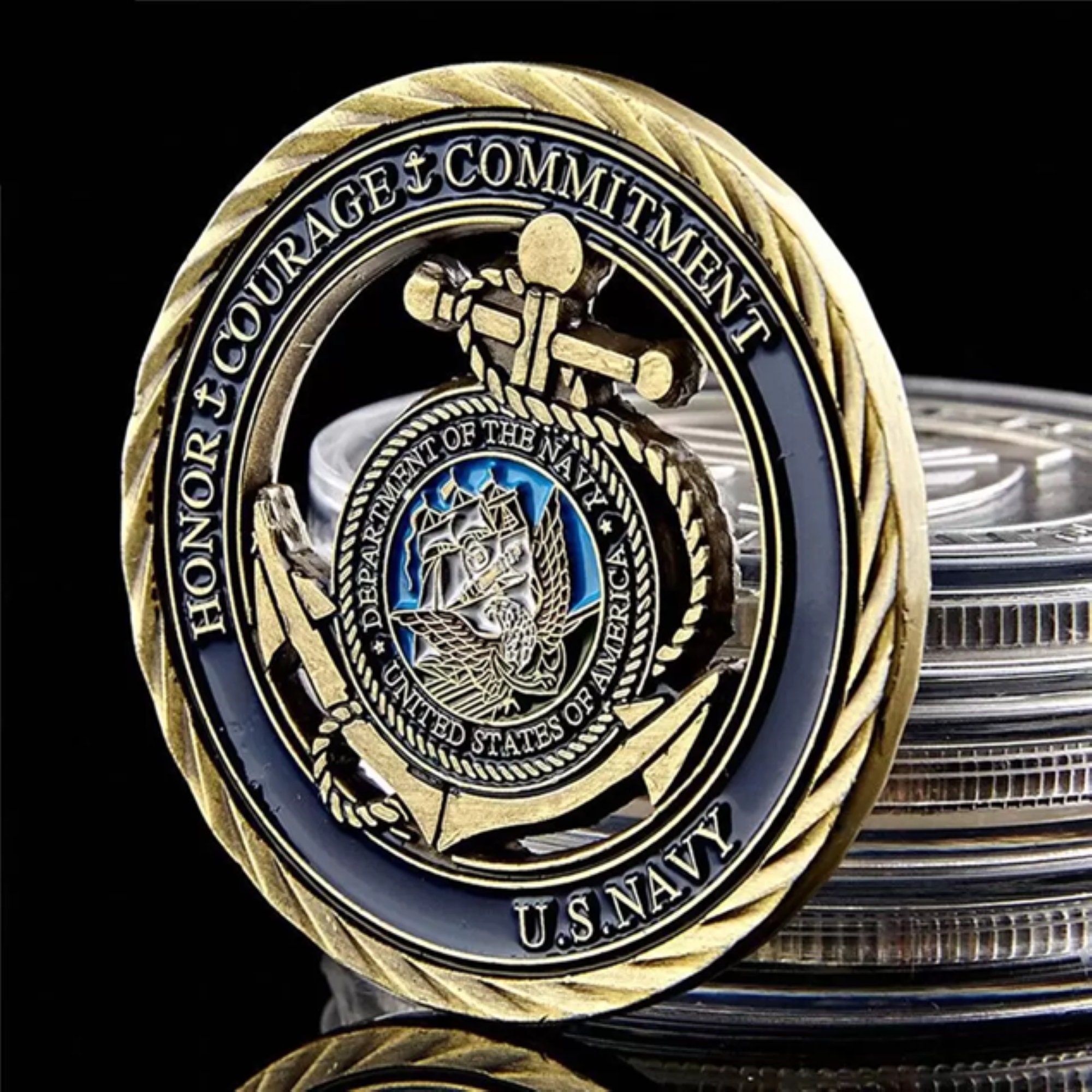 USMC and USN Challenge Coins - Etsy