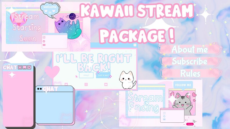 Kawaii Stream Package - Etsy