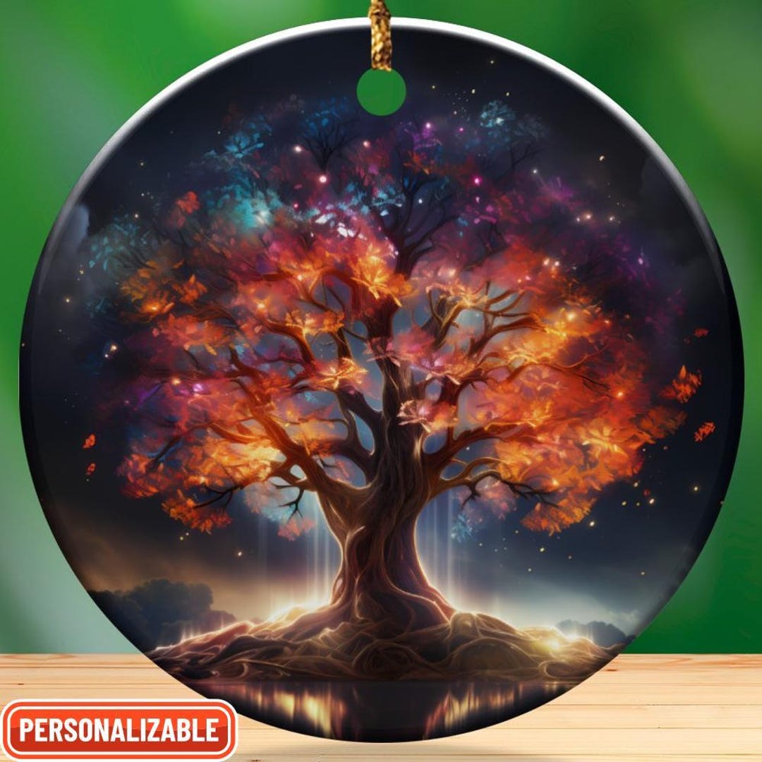 Personalizable Enchanted Tree Ornament, Magical Night Tree Decoration ...