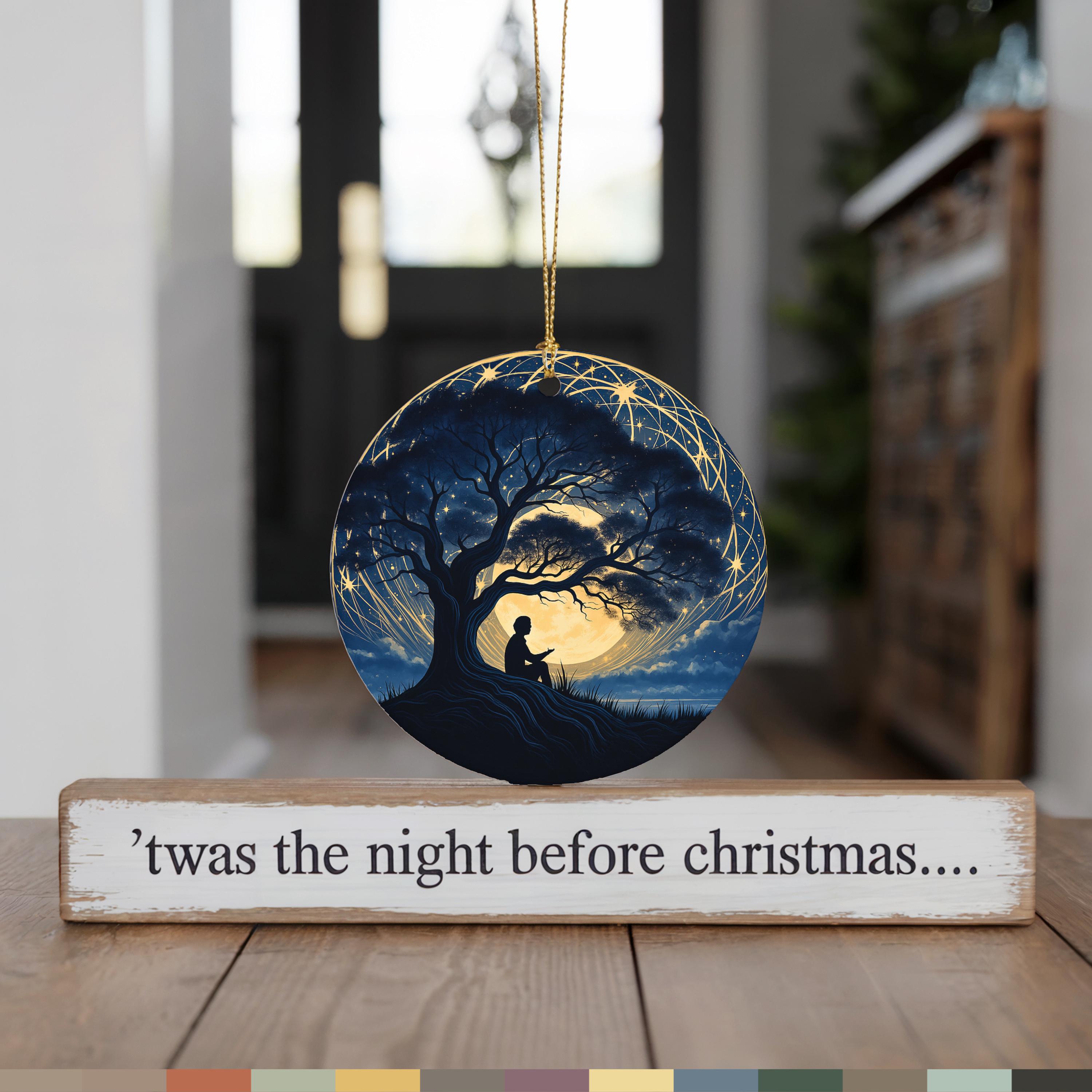 Personalized Silhouette Tree of Life | Spiritual Night Sky Canopy - Etsy