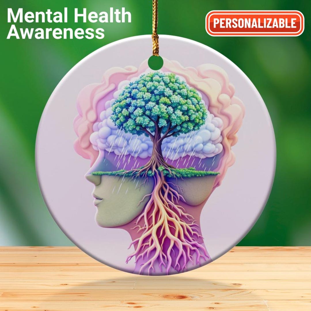 Personalizable Mental Health Awareness Ornament, Inspirational Quote ...